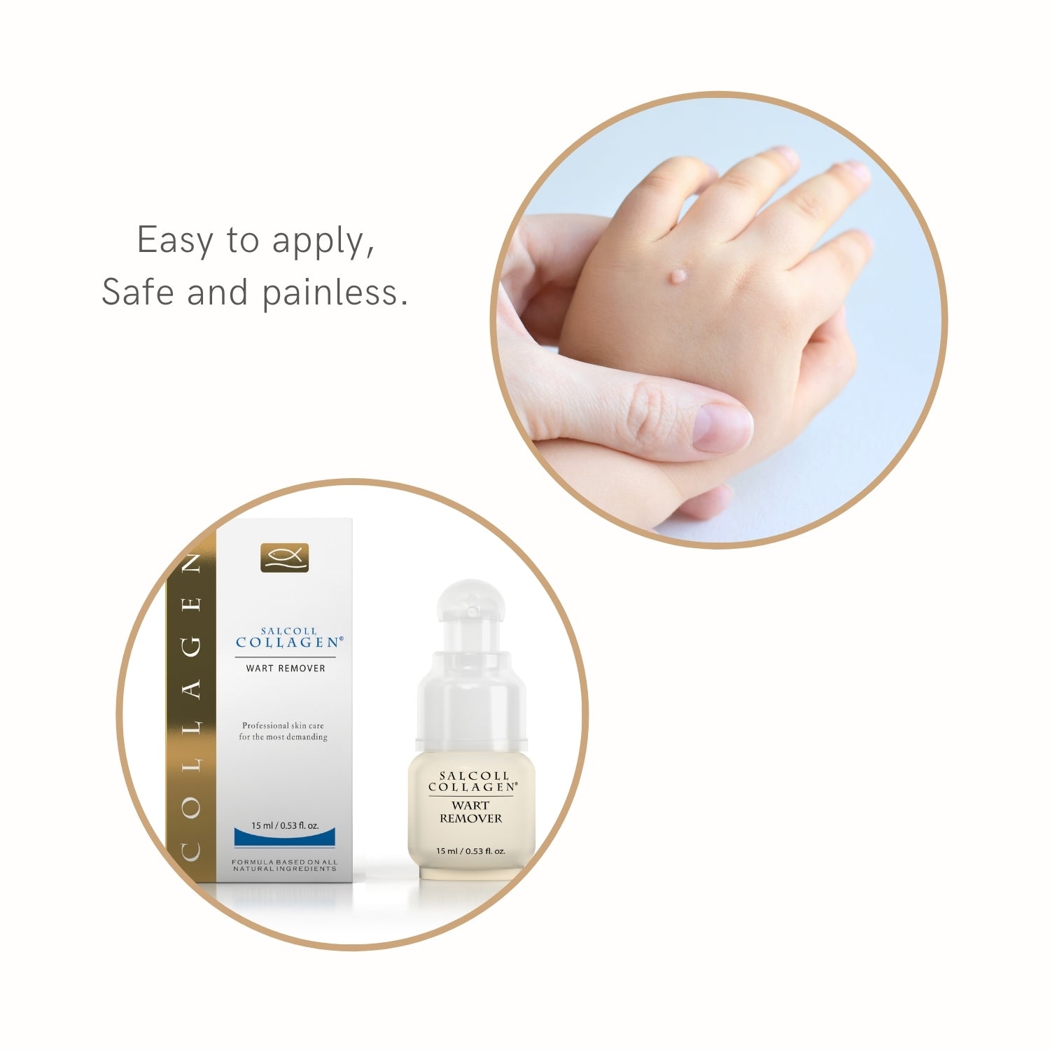 SALCOLL COLLAGEN Wart Remover, Plantar, Common, Stops Wart Regrowth 15 ...